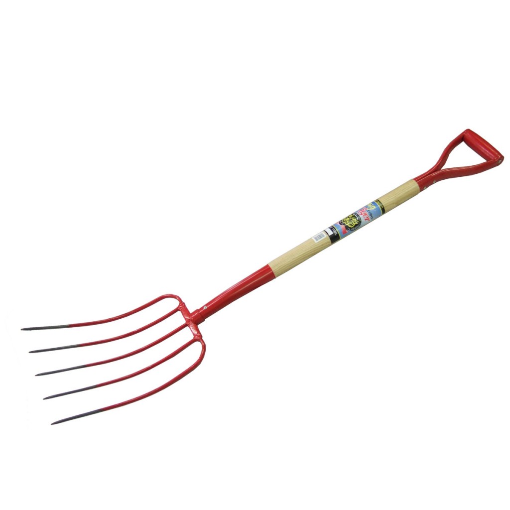 ビッグタイガー 木柄5本爪フォーク | 七福ツール